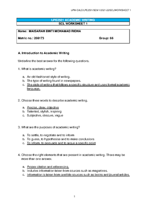 Muet - muet sample questions and answers - MALAYSIAN UNIVERSITY ENGLISH ...