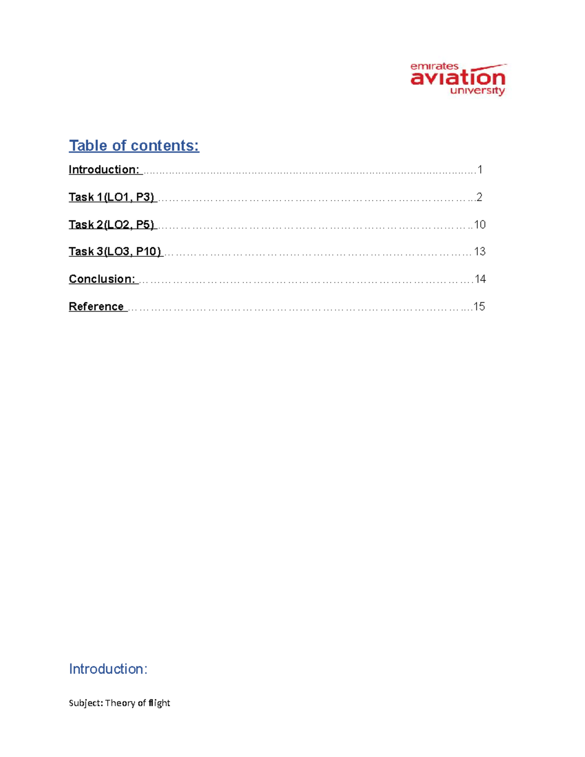 Assignment - ASSISGNMENT - Table of contents: Introduction: - Studocu