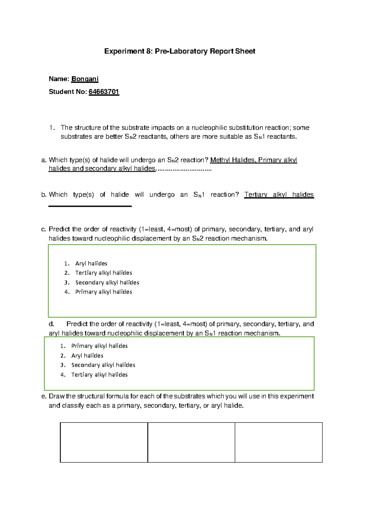 Experiment 10 Pre-Lab Report - Experiment 8 : Pre-Laboratory Report ...