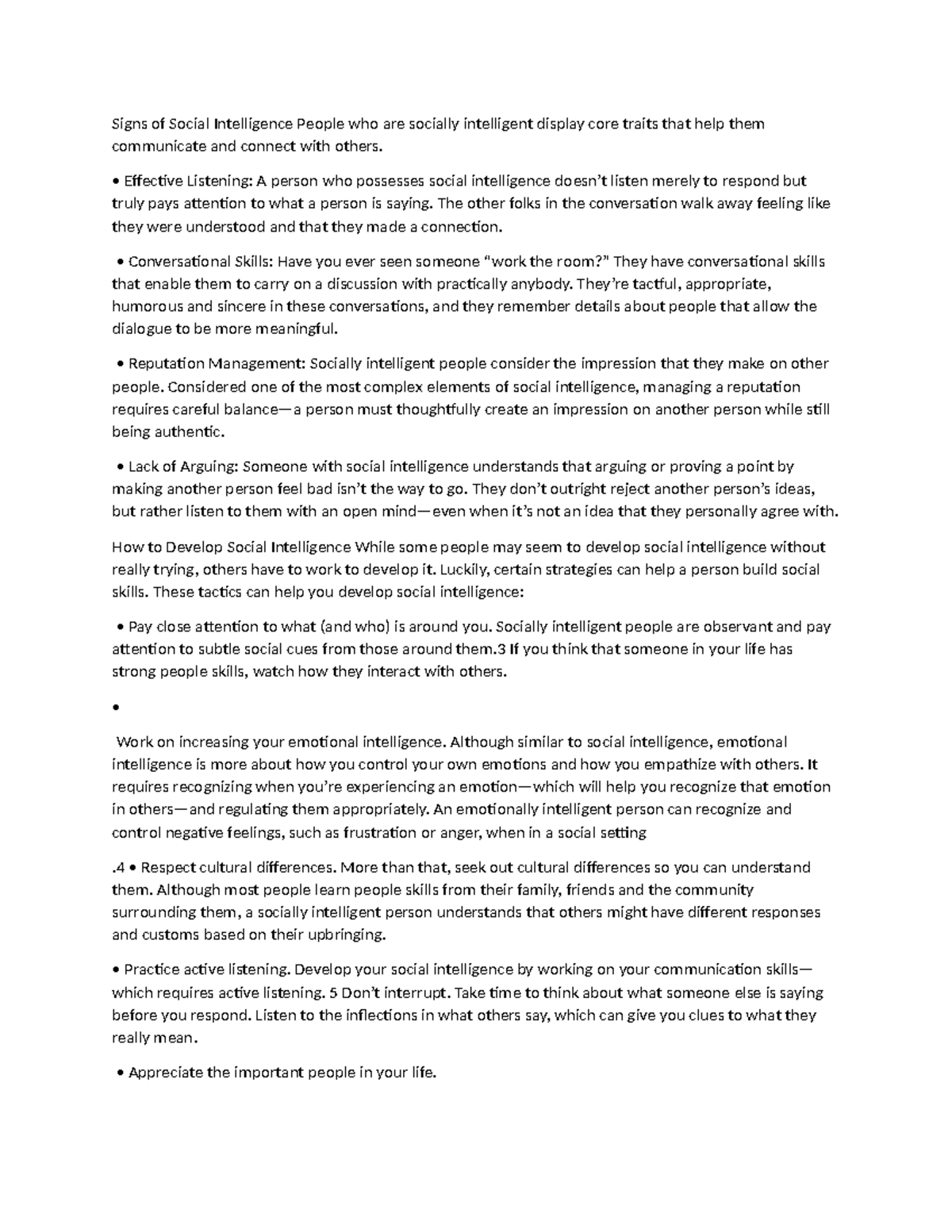 Acp - Signs of Social Intelligence People who are socially intelligent ...