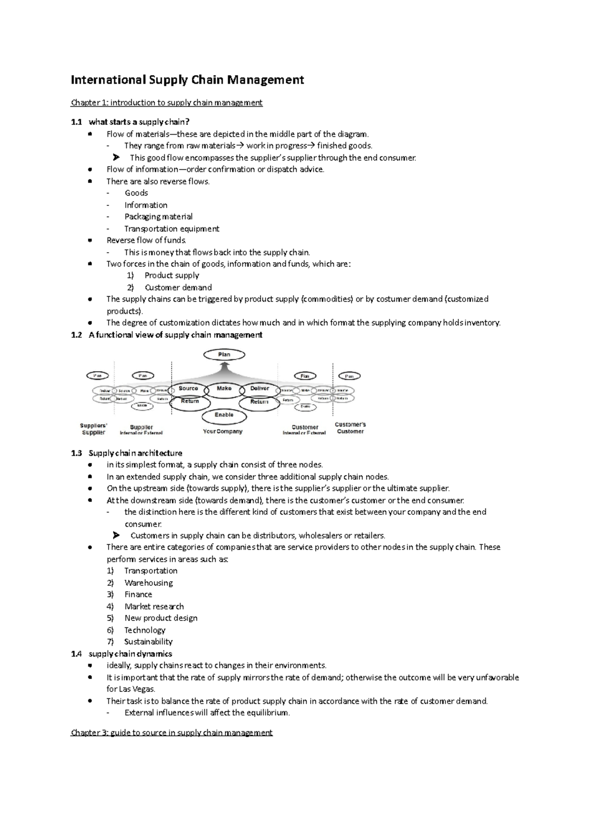 Summary ISCM - International Supply Chain Management Chapter 1 ...
