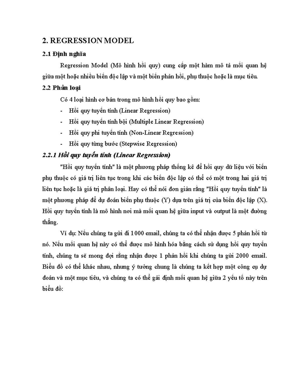 Week1 - Tìm hiểu về Học máy deep learning - 2. REGRESSION MODEL 2 Định nghĩa Regression Model ...
