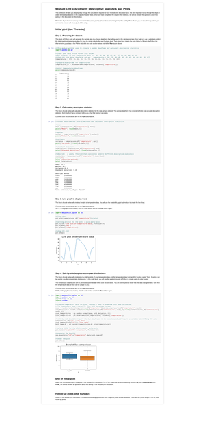 1-5 discussion - MAT-243-J1653 Applied Statistics for STEM 22EW1 - 1-5 ...