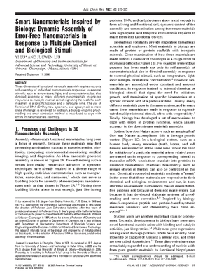 Smart Molecular Nanosheets for Advanced Preparation of Biological ...