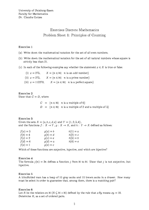 Solution Exam Discrete 2021 - Solution Exam: Discrete Mathematics, WS ...