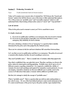 Plain view doctrine - Lecture notes 5 - POL 305 - John Jay - Studocu