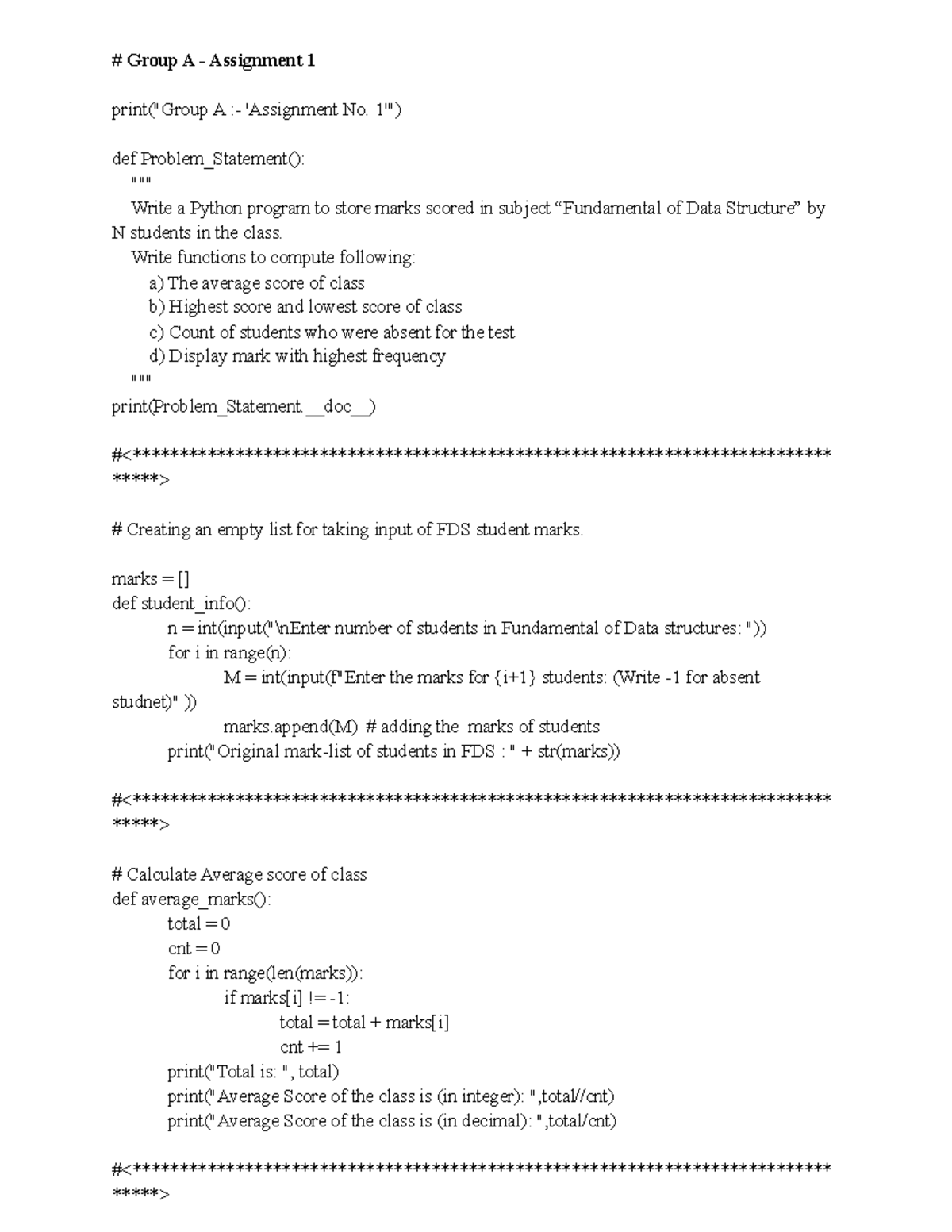 Code 1 - This content is only to practice of code - Group A ...