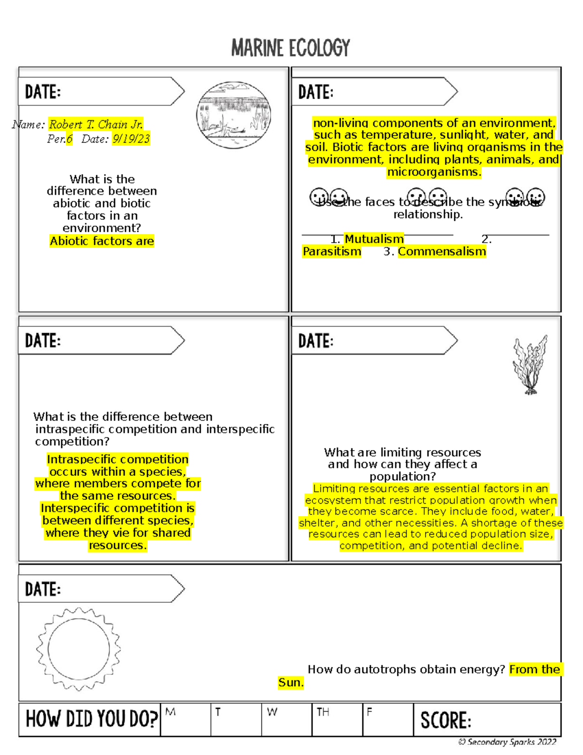 MS Task Card Ecology+2+-+Copy - Name: Robert T. Chain Jr. Per. 6 Date ...