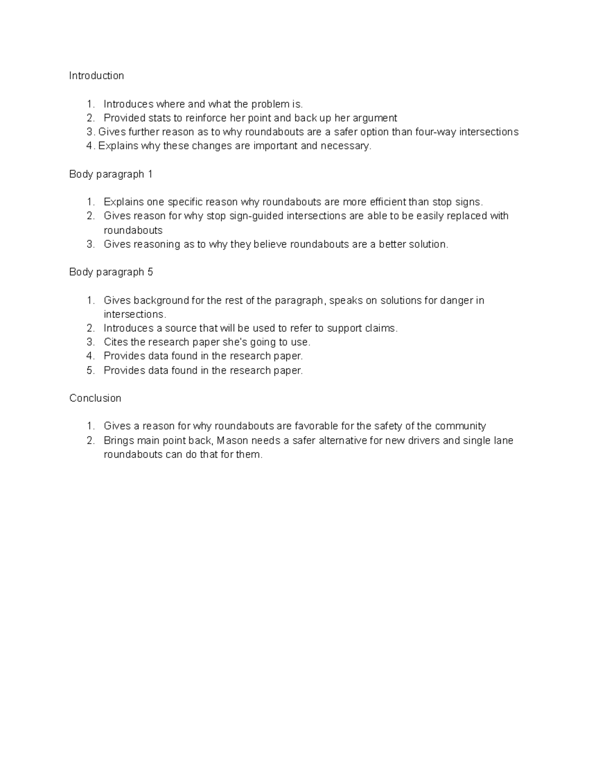 Reverse Outlining - Introduction Introduces where and what the problem ...