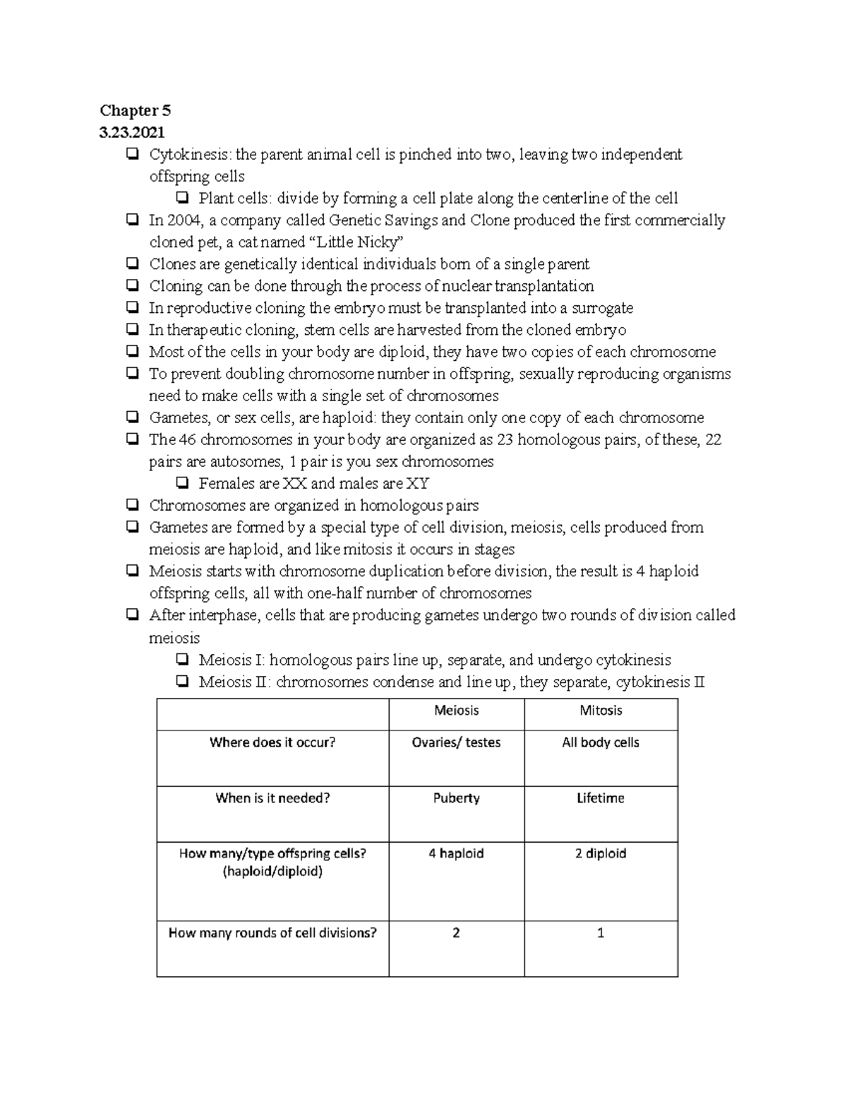 3.23.2021 chp5 - introduction to biology/microbiology notes (BIO101 ...