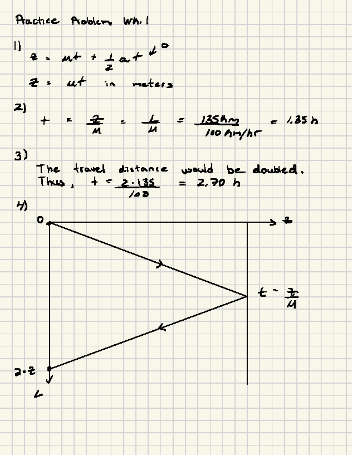 Practice Problem 1 - ELEC 351 - Practice Problem Wh. Il z = Mt + 1 a ...