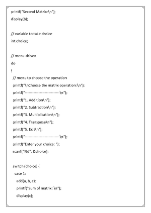 Module I- Programming FOR Problem Solving - Programming For Problem ...