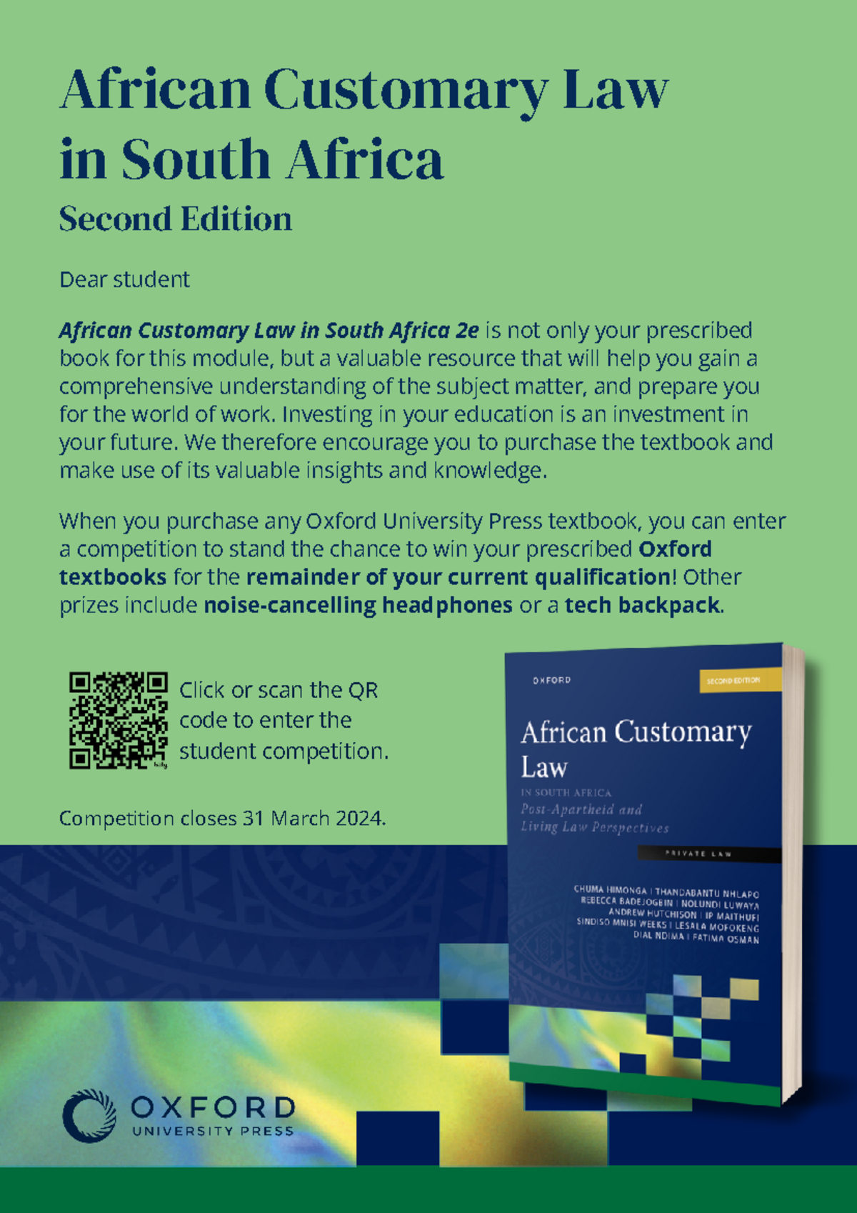 African Customary Law - Competition closes 31 March 2024. Click or scan ...