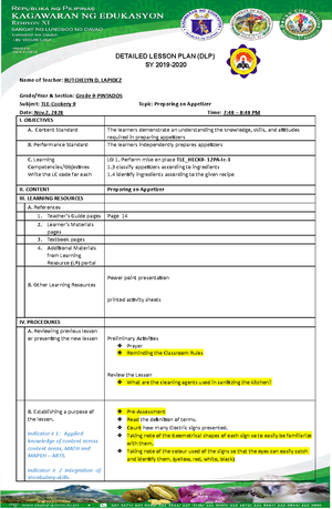 Attendance - Republic of the Philippines Department of Education REGION ...