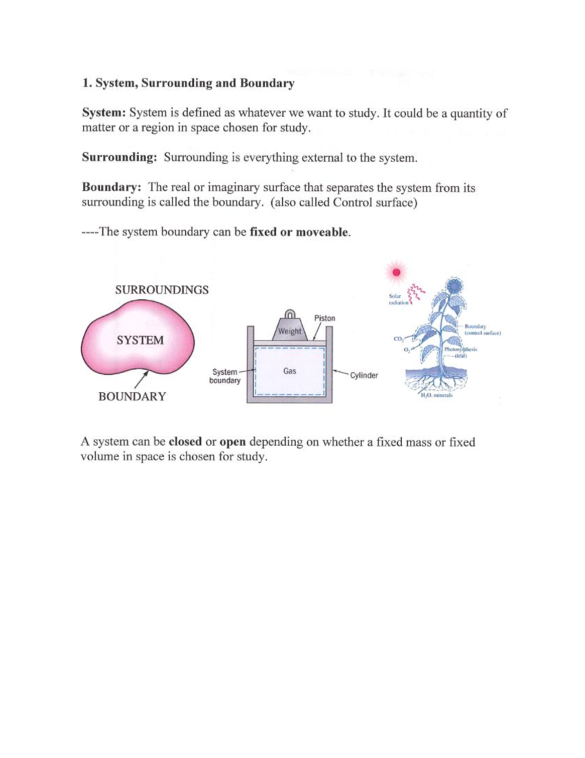 Thermal System, Surrounding and Boundary - EGR 250 - Oakland University ...