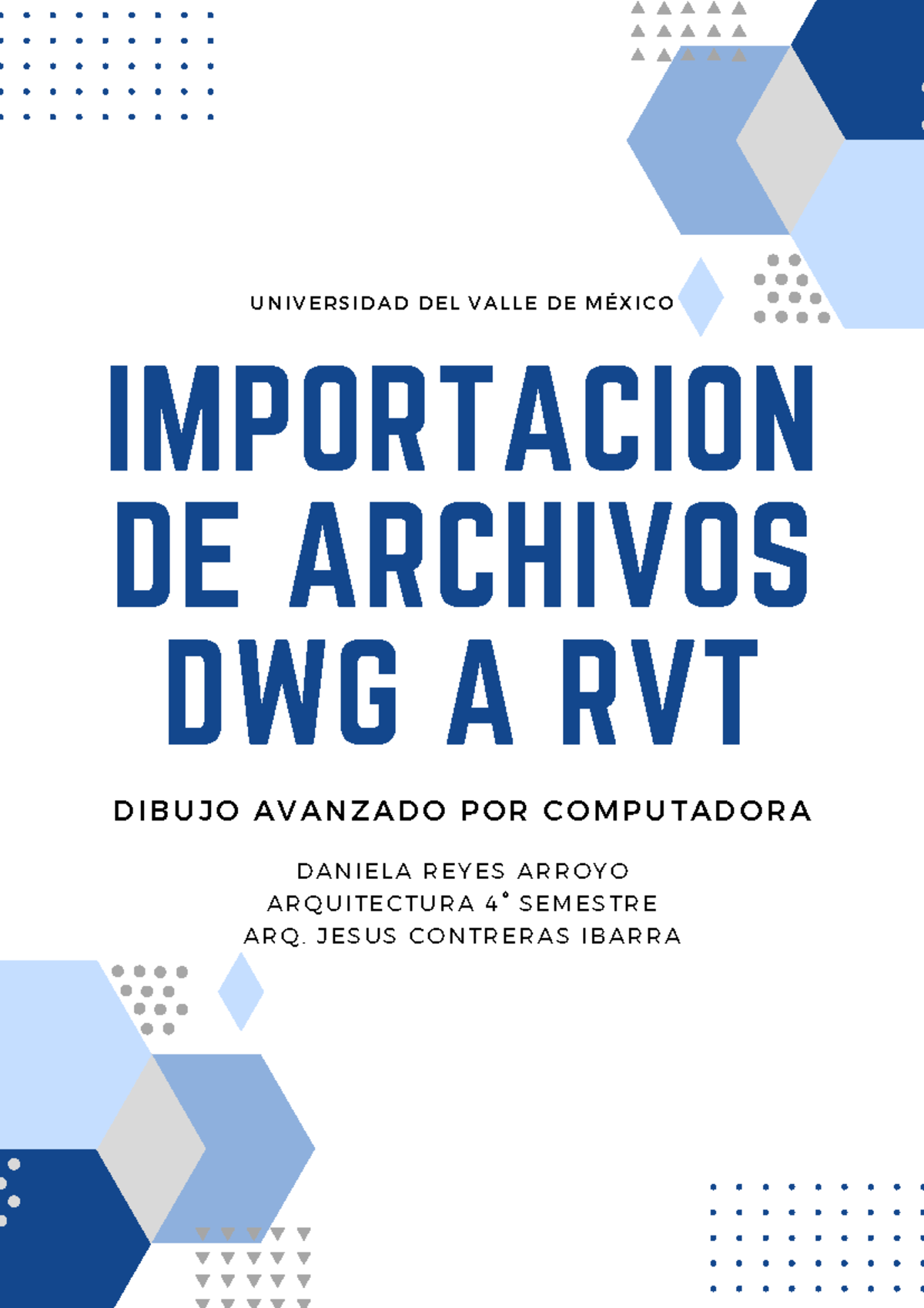 Actividad 1 Exportación de DWG a RVT - IMPORTACION DE ARCHIVOS DWG A ...