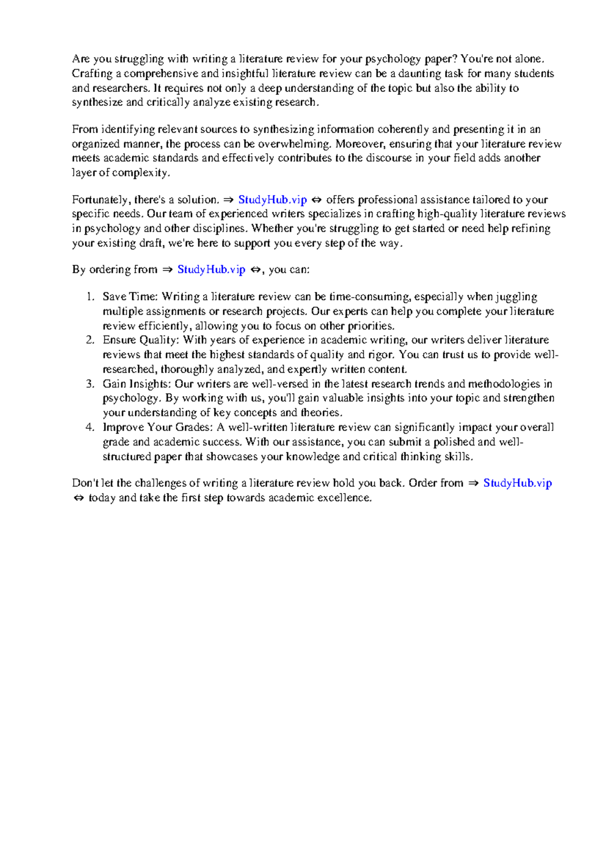 Sample Literature Review Psychology - Are you struggling with writing a ...