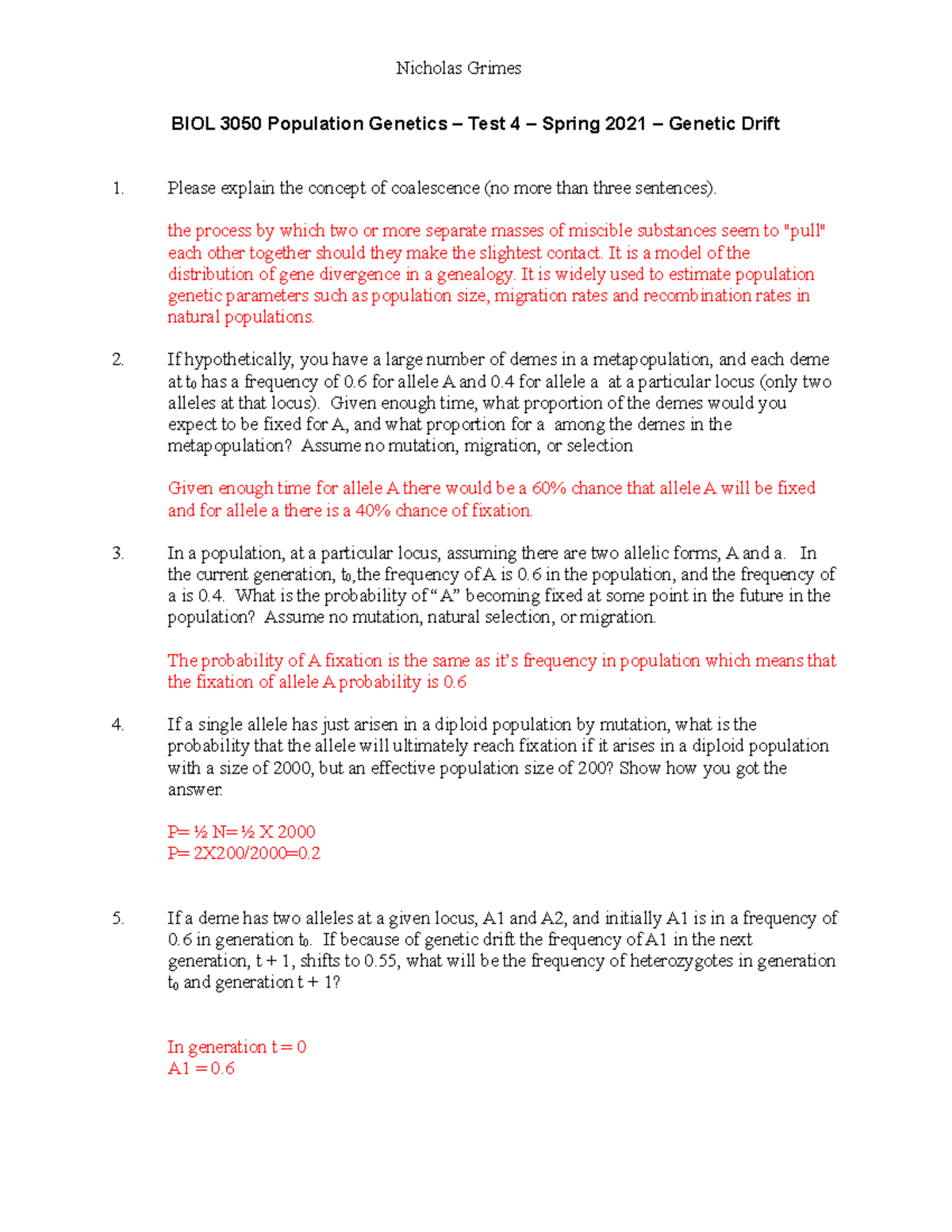 BIOL3050 Population Genetics Em 4 Spring 2021 - Nicholas Grimes BIOL ...