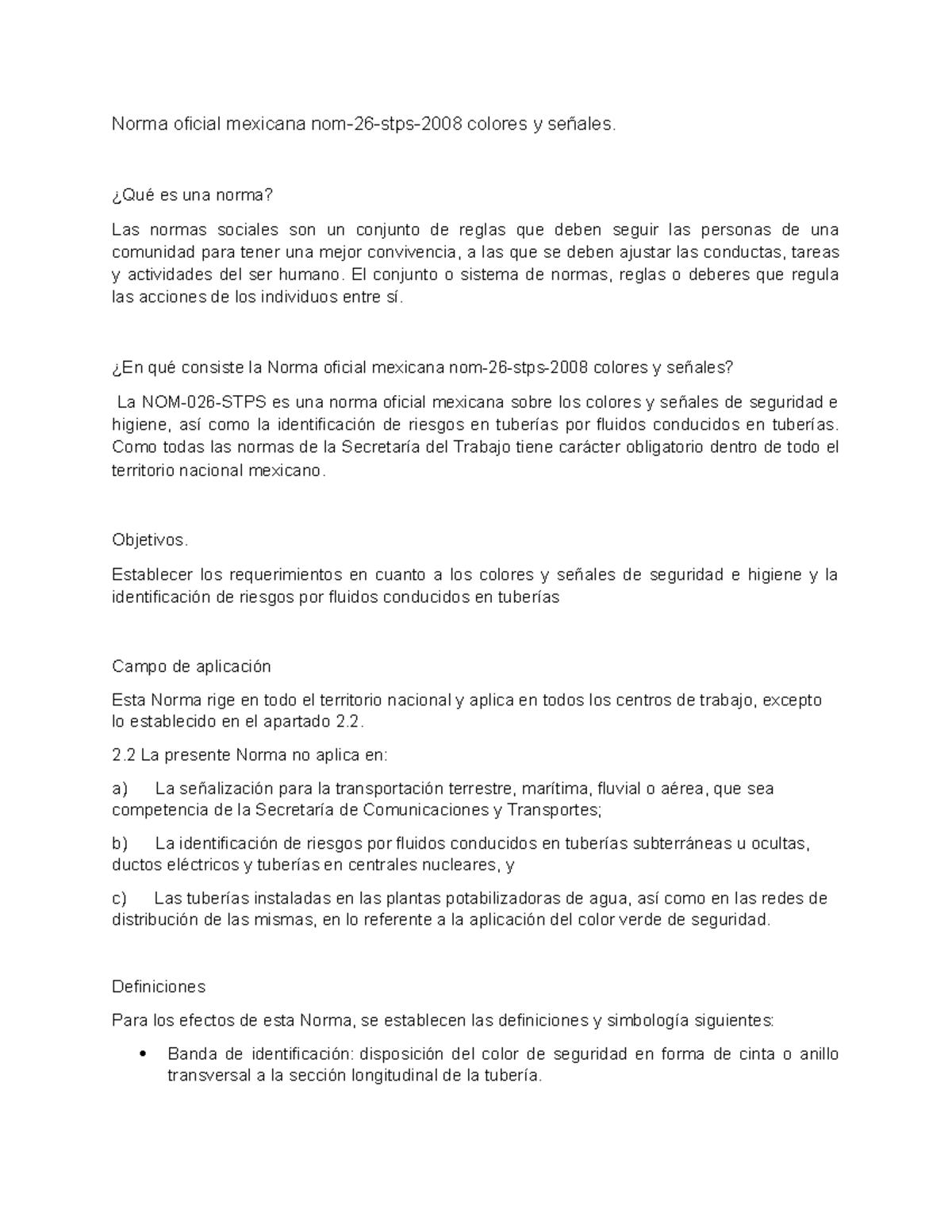 Norma oficial mexicana nom-26 - Norma oficial mexicana nom-26-stps-2008 ...