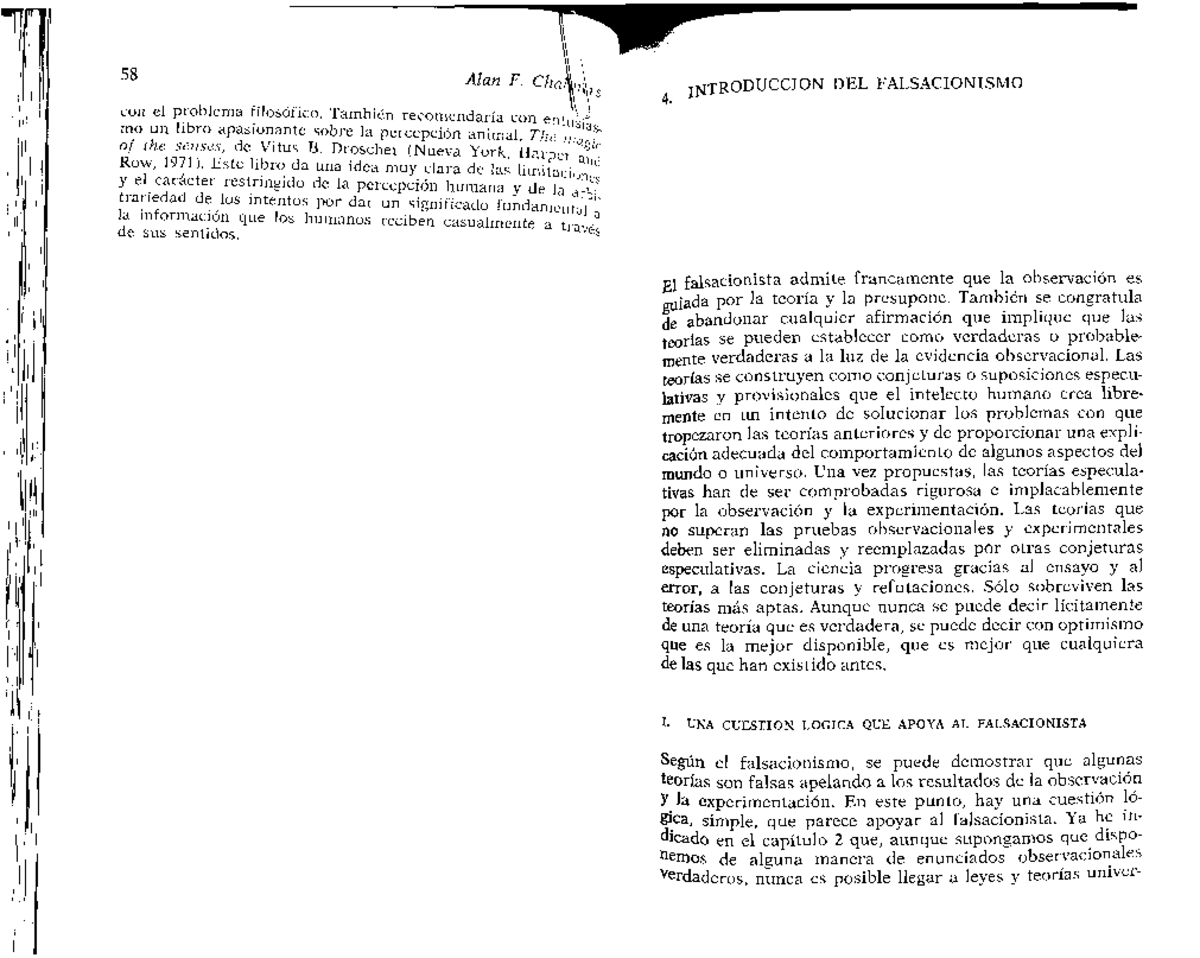 Chalmers (1988) Popper - ####### 58 ####### d. I ~ ~ ~ O D U C C I O ...