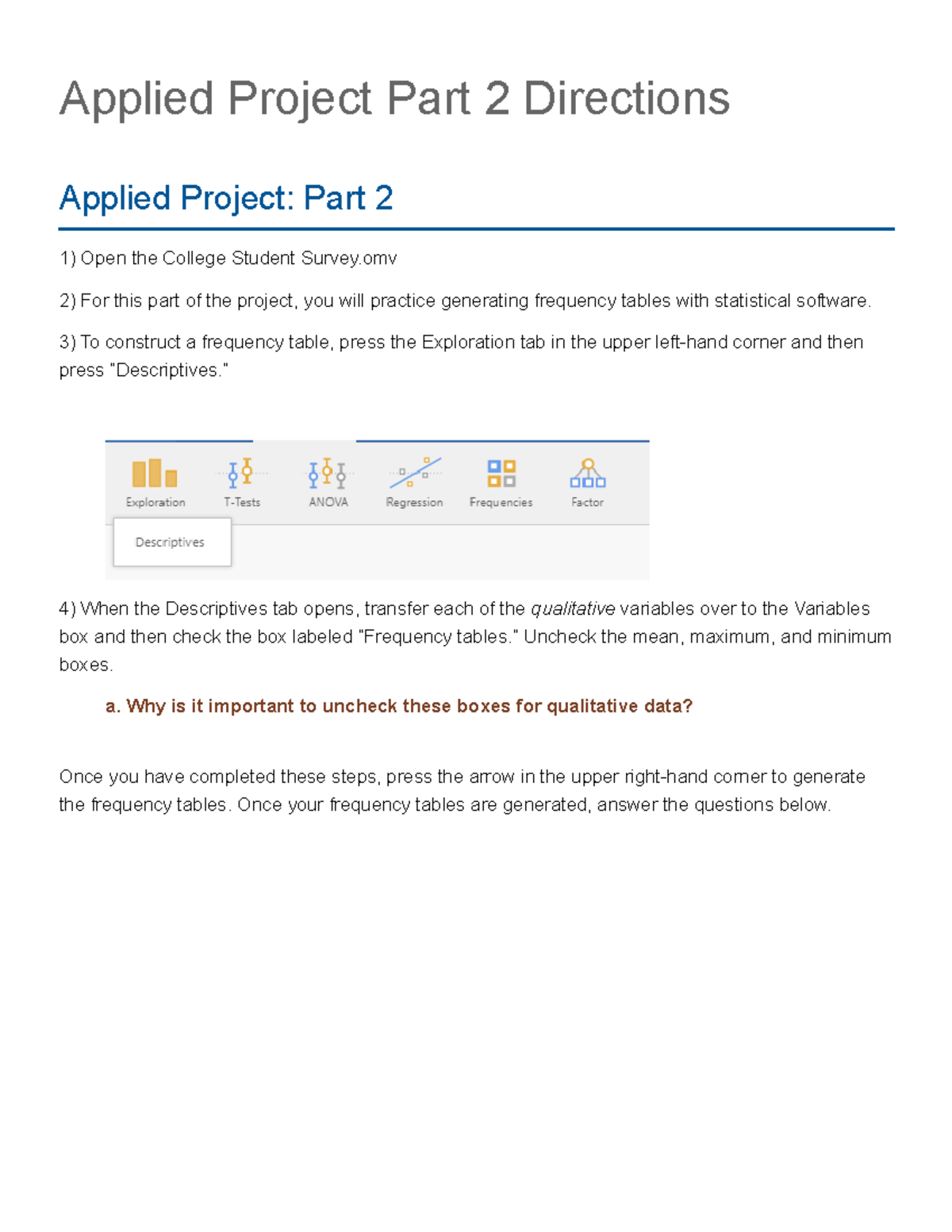 Applied Project Part 2 Directions Statistics-2021- Martinez - Applied ...