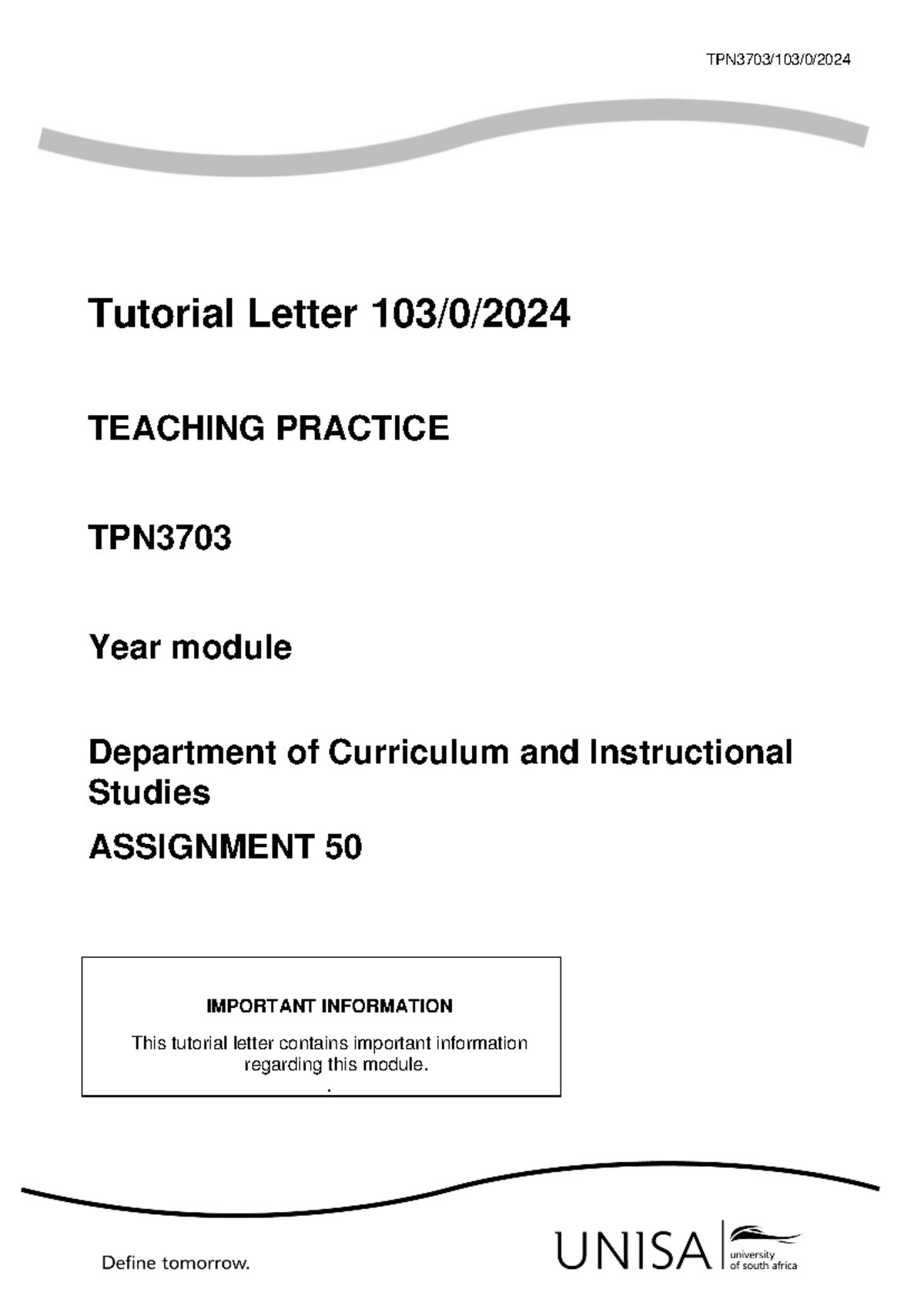 103 2024 0 b - Tutorial letter - TPN370 3 /103/0/ 2024 Tutorial Letter ...
