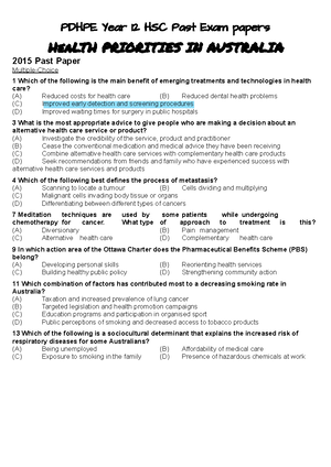 2020-hsc-pdhpe - 2020 PD/H/PE HSC paper - practice material - 2770 NSW ...