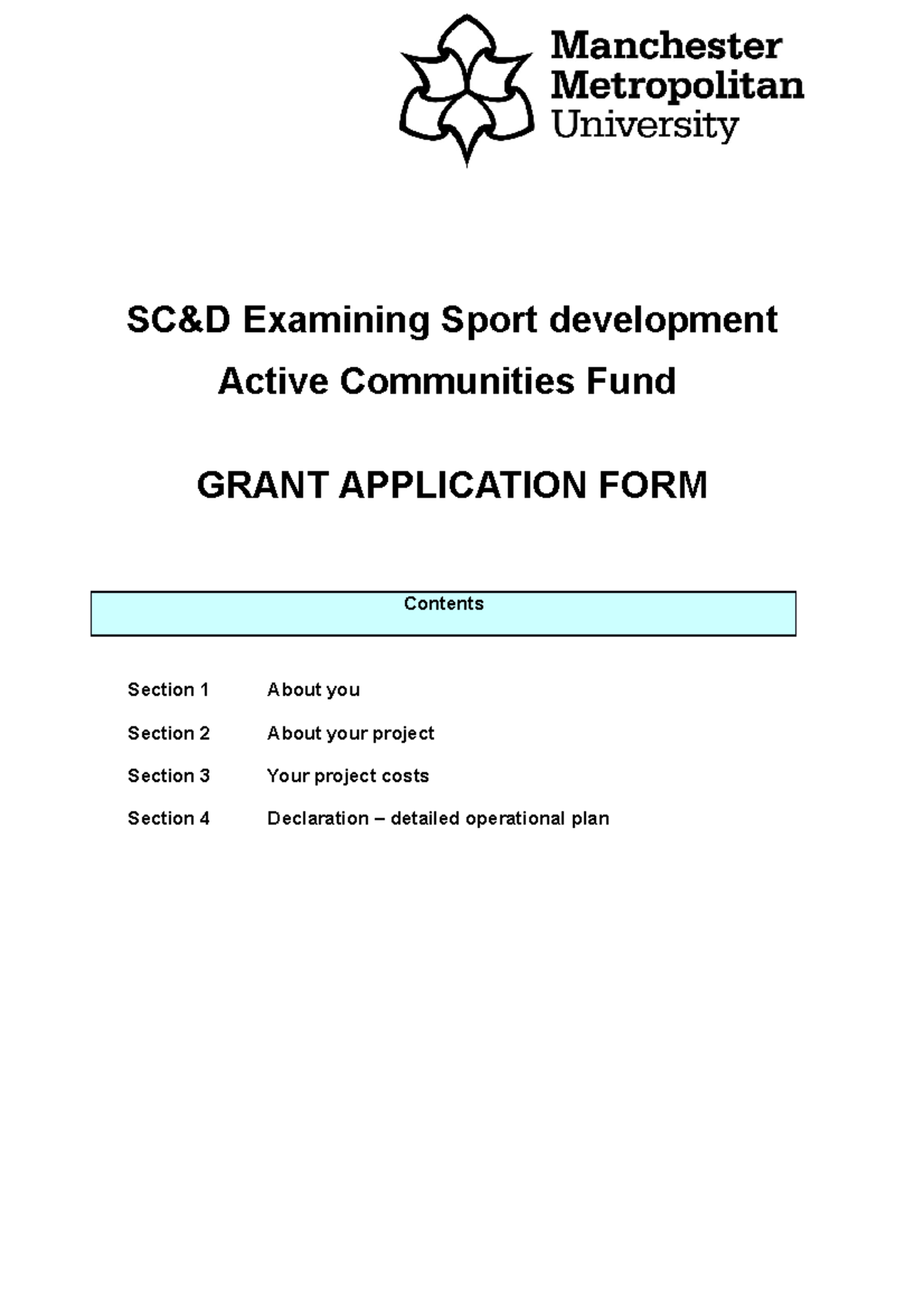 Group Application Form - 854Z3701 - MMU - Studocu