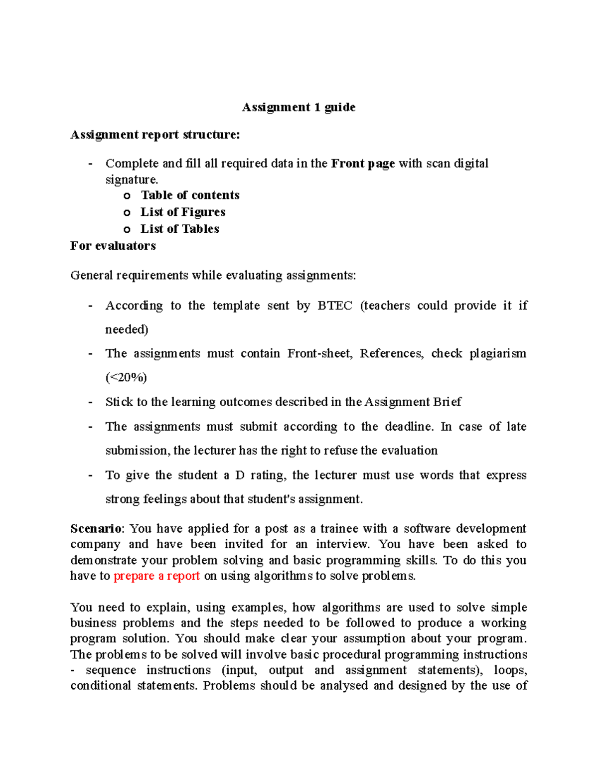 Unit 2 ASM1 Guide - Mau ASM1 Networking - Assignment 1 guide Assignment report structure ...