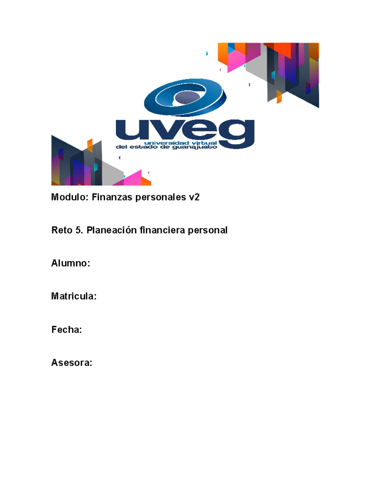 Finanzas personales reto 5 - Modulo: Finanzas personales v Reto 5 ...
