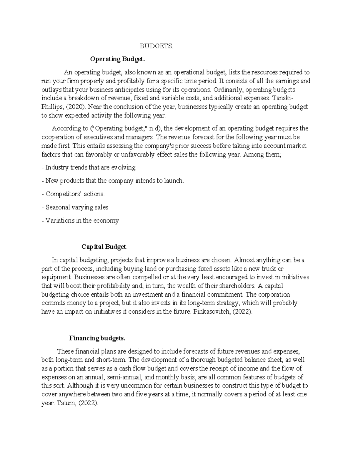 Budgets - An operating budget, also known as an operational budget ...