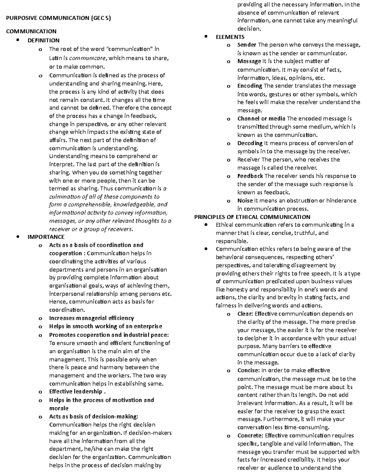 Purposive Communication (Homework 1) - PURPOSIVE COMMUNICATION (GEC 5 ...
