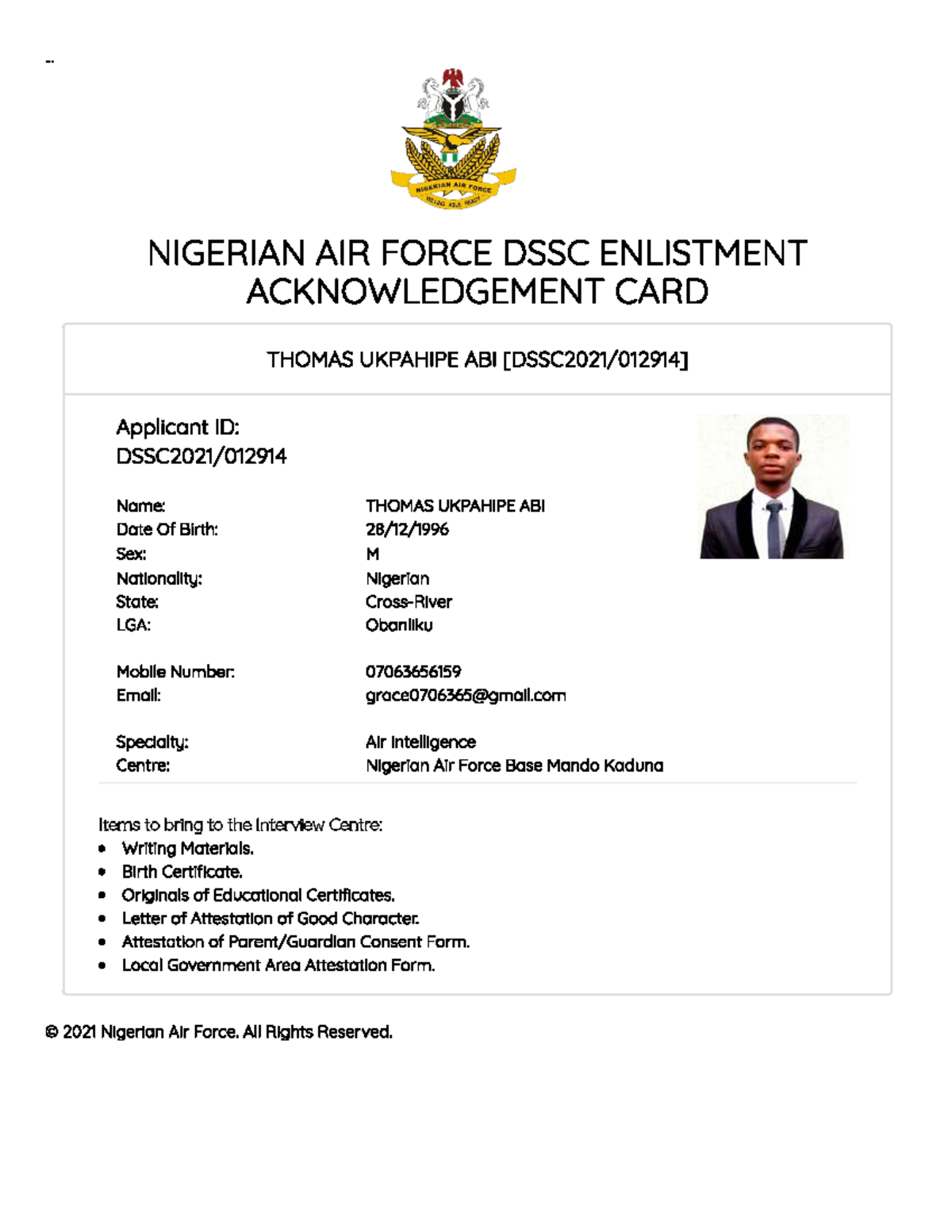 Ack form abi - computer science - Studocu