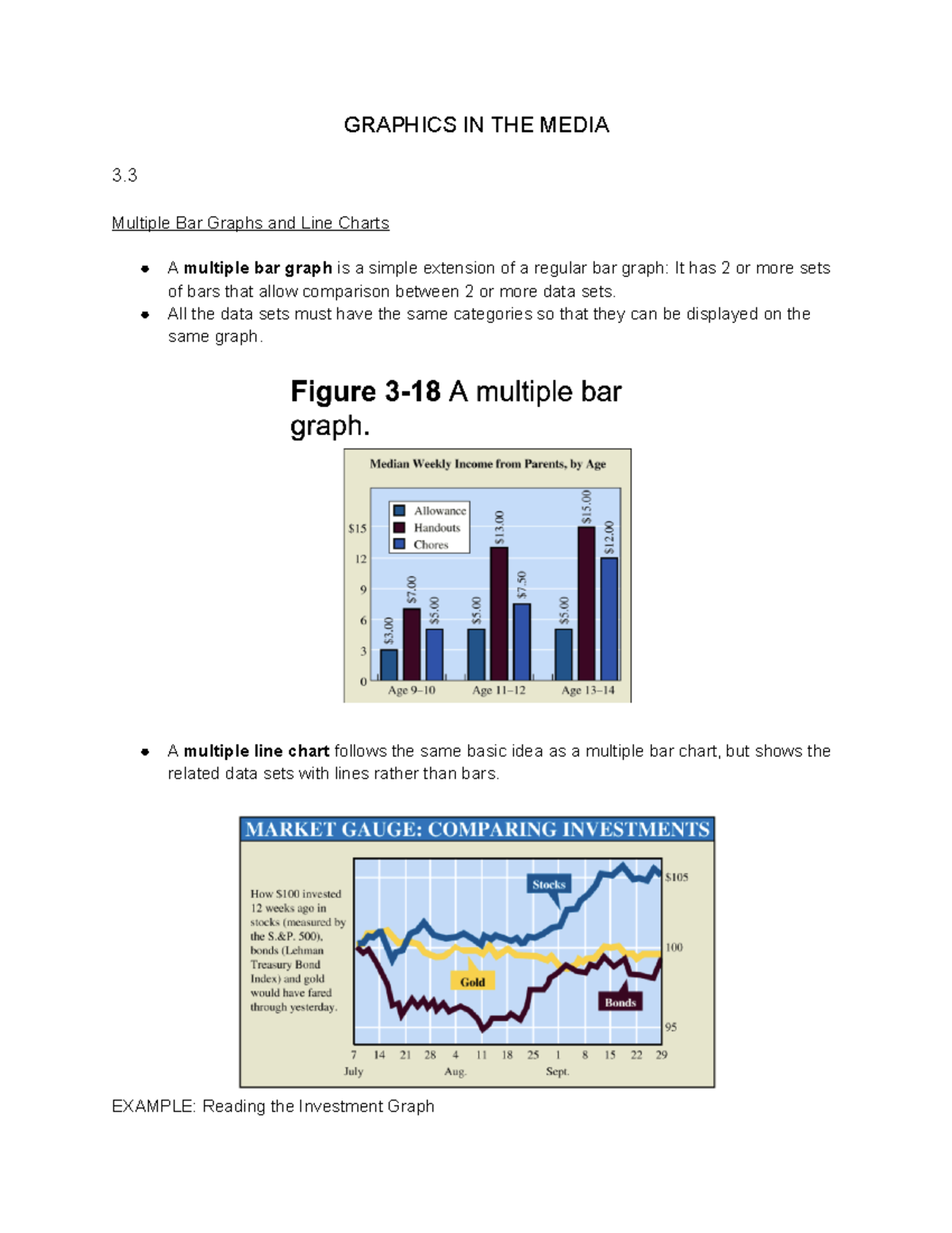 MTH 155 Chapter 3.3 Notes Graphics in the Media - GRAPHICS IN THE MEDIA ...