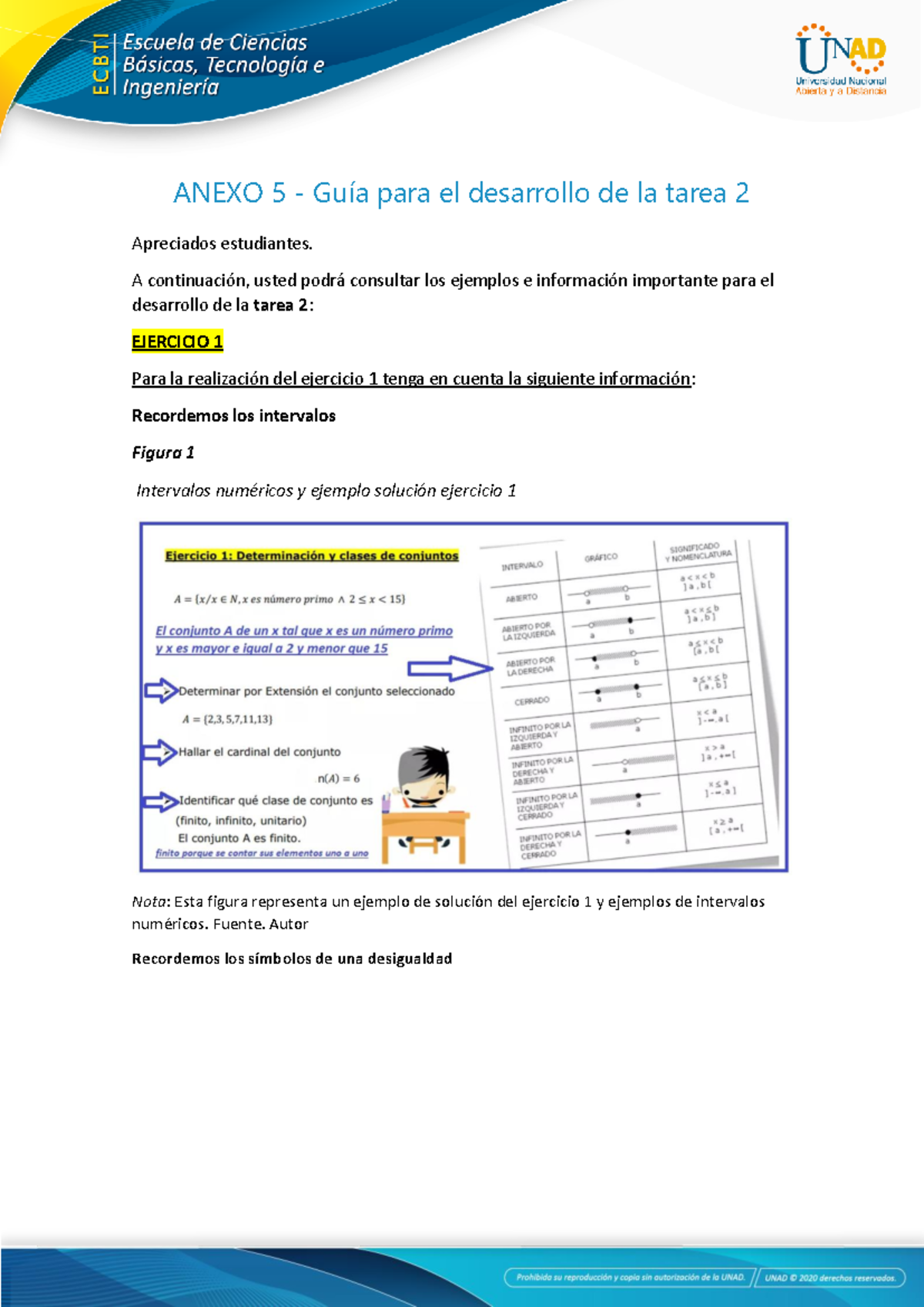 Anexo 5 - Guía para el desarrollo de la tarea 2 (Ejercicios ejemplo) - ANEXO 5 - Guía para el ...