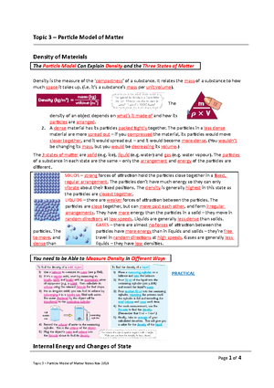 GCSE Physics Revision Notes - P5 - Forces - Oct 2019 - Topic 5 - Forces ...