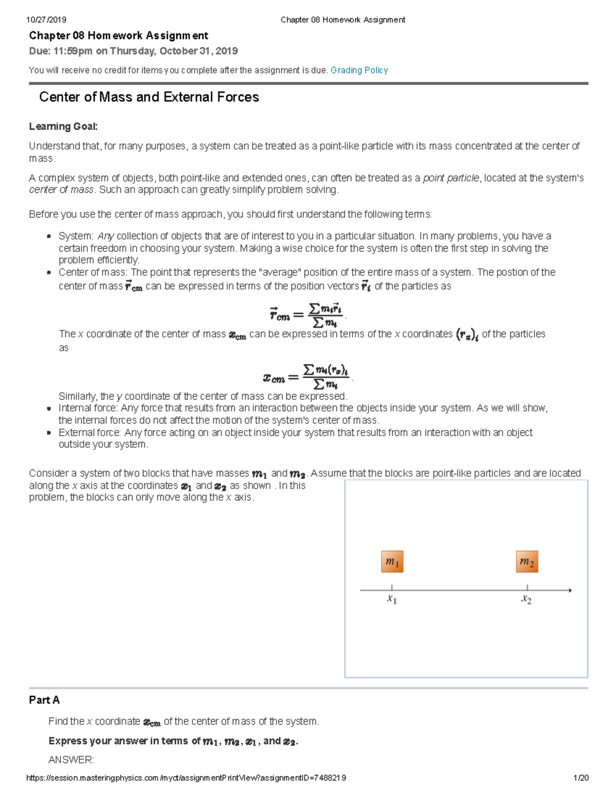 Pdfcoffee - Chapter 08 Homework Assignment Due: 11:59pm on Thursday ...