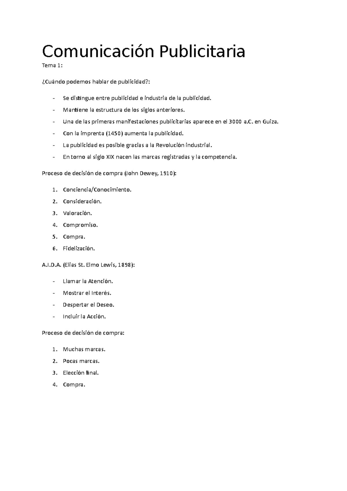 Comunicación Publicitaria - Publicitaria Tema 1: podemos hablar de ...