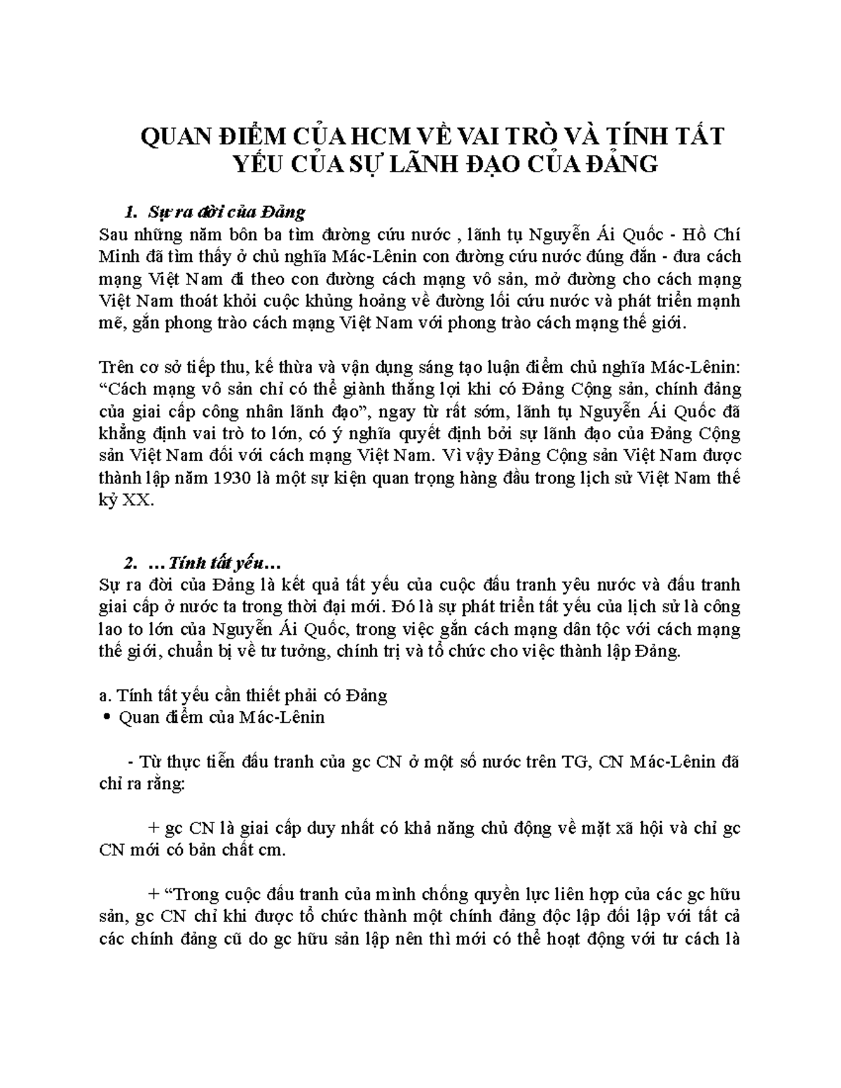 Bài thuyết trình nhóm 1 - BBNNN - QUAN ĐIỂM CỦA HCM VỀ VAI TRÒ VÀ TÍNH ...