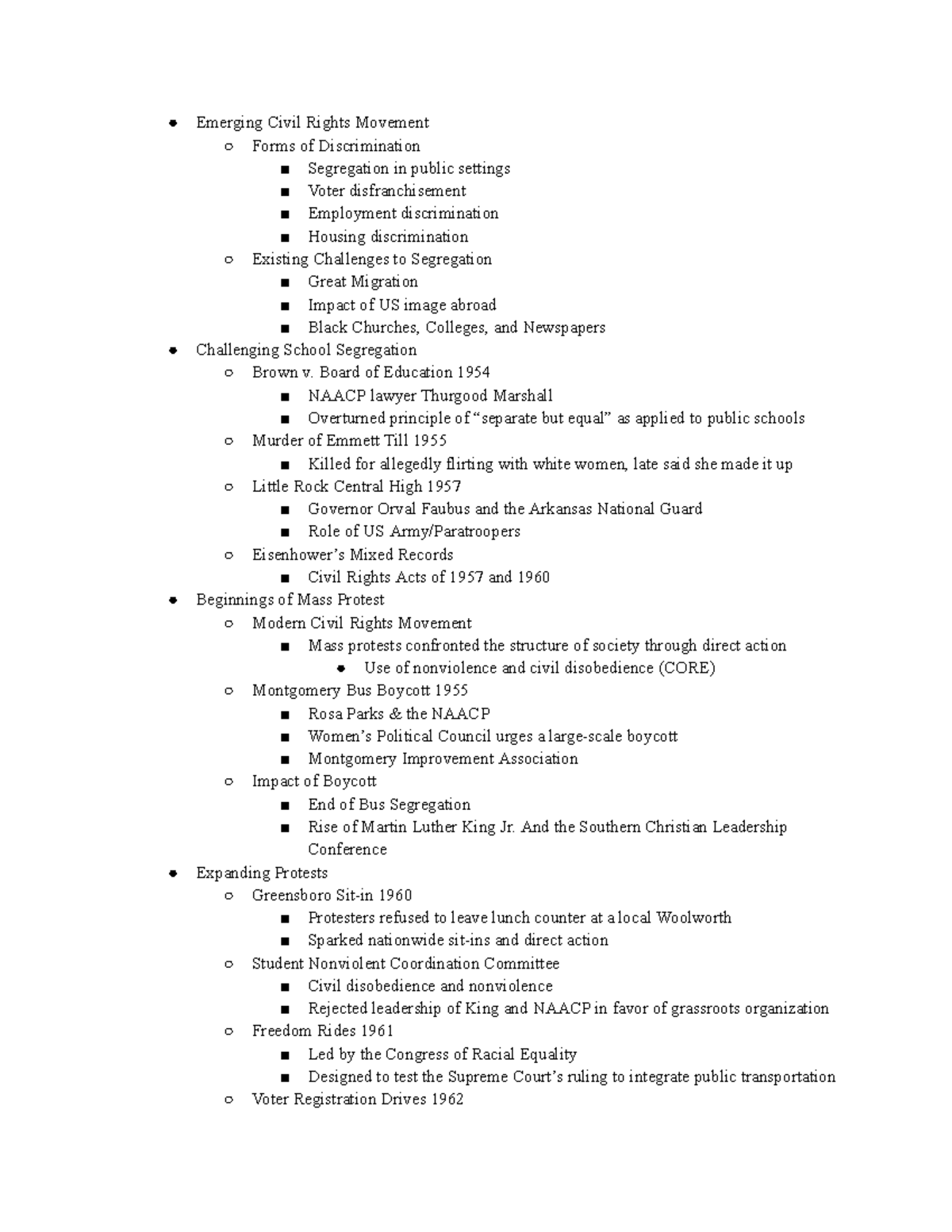 Civil Rights and Reform - Emerging Civil Rights Movement Forms of ...