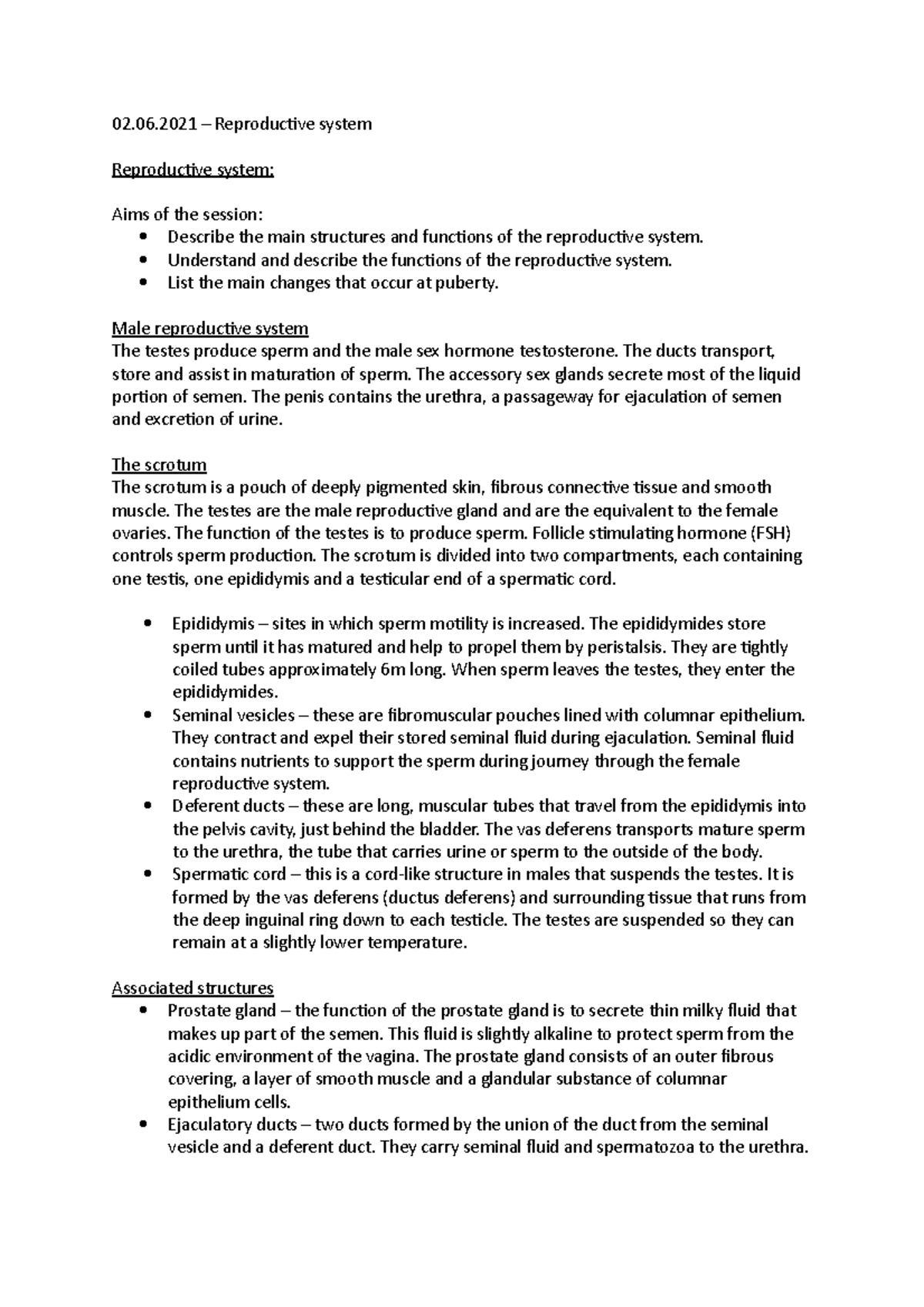 0206.2021 - reproductive system and medical terms - 02.06 ...