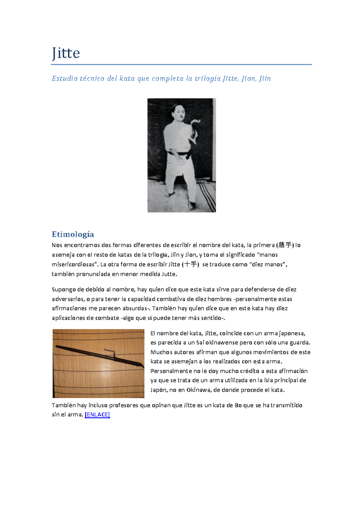 70667453 Estudio tecnico sobre el kata Jitte - Jitte Estudio técnico ...