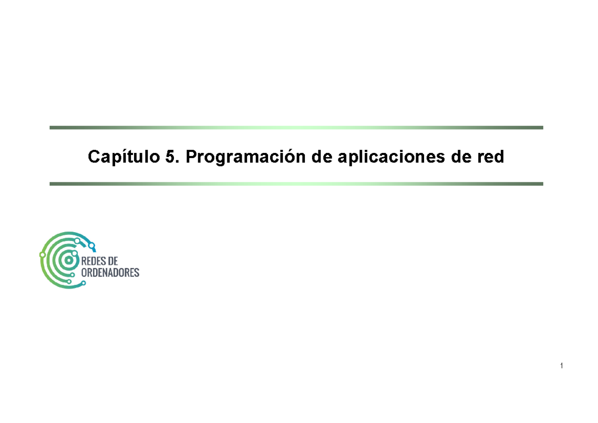 Cap5-1-Programacion de aplicaciones de red TCP - Capítulo 5 ...