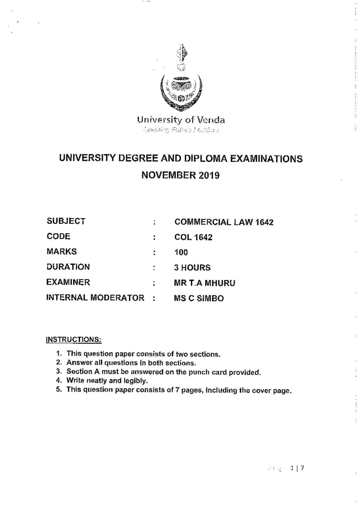 1 (46) - Please - University of Venda Greating Future Leaders ...