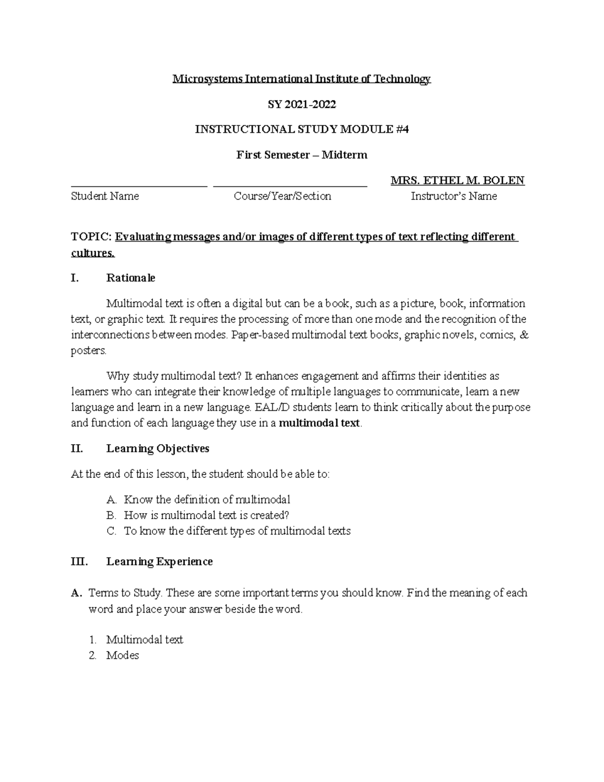 [Template] Module 4 - Purposive COMM - Microsystems International ...