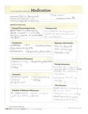 Pantoprazole - .... - ACTIVE LEARNING TEMPLATES Medication STUDENT NAME ...