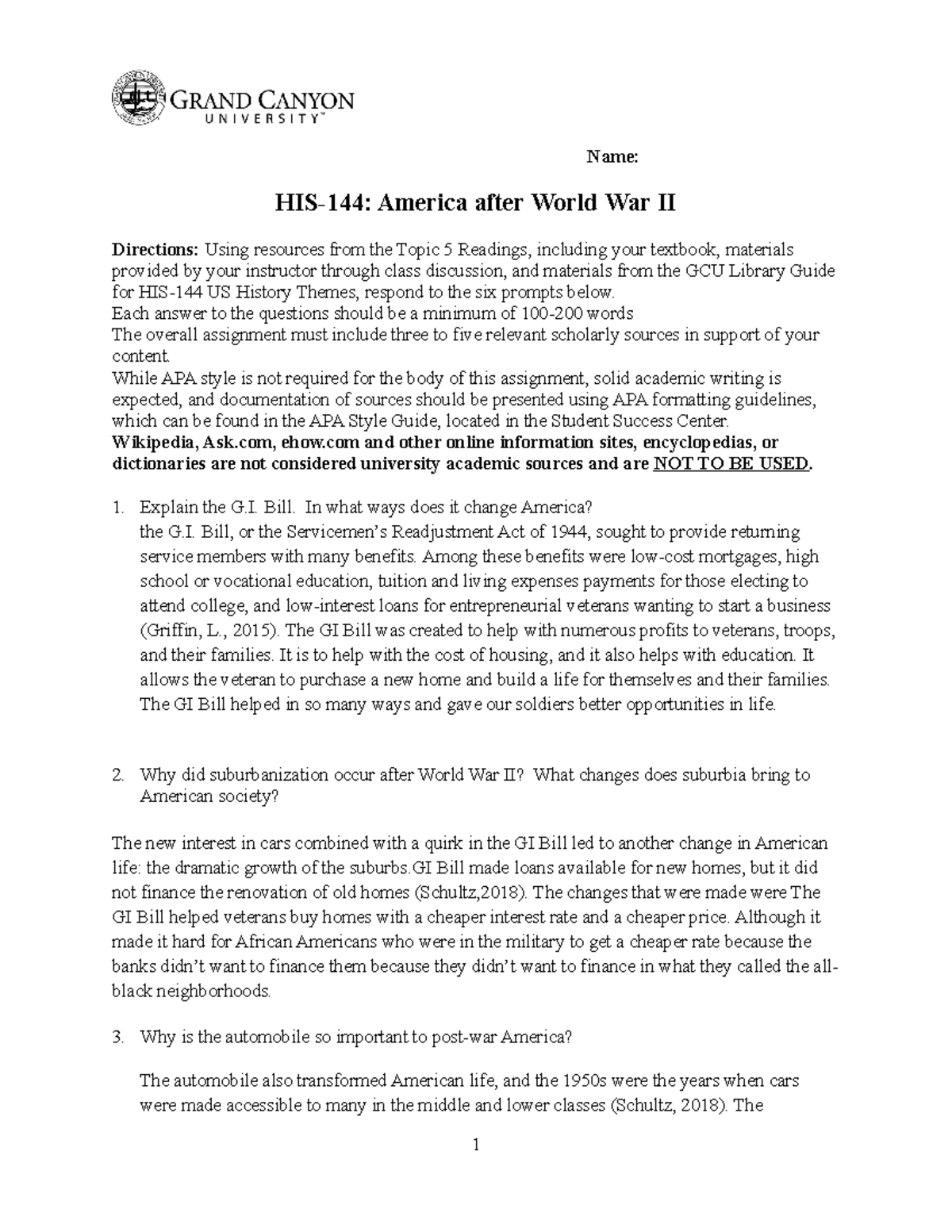 HIS-144-T5.America After WWII Online - HIS-144 - GCU - Studocu