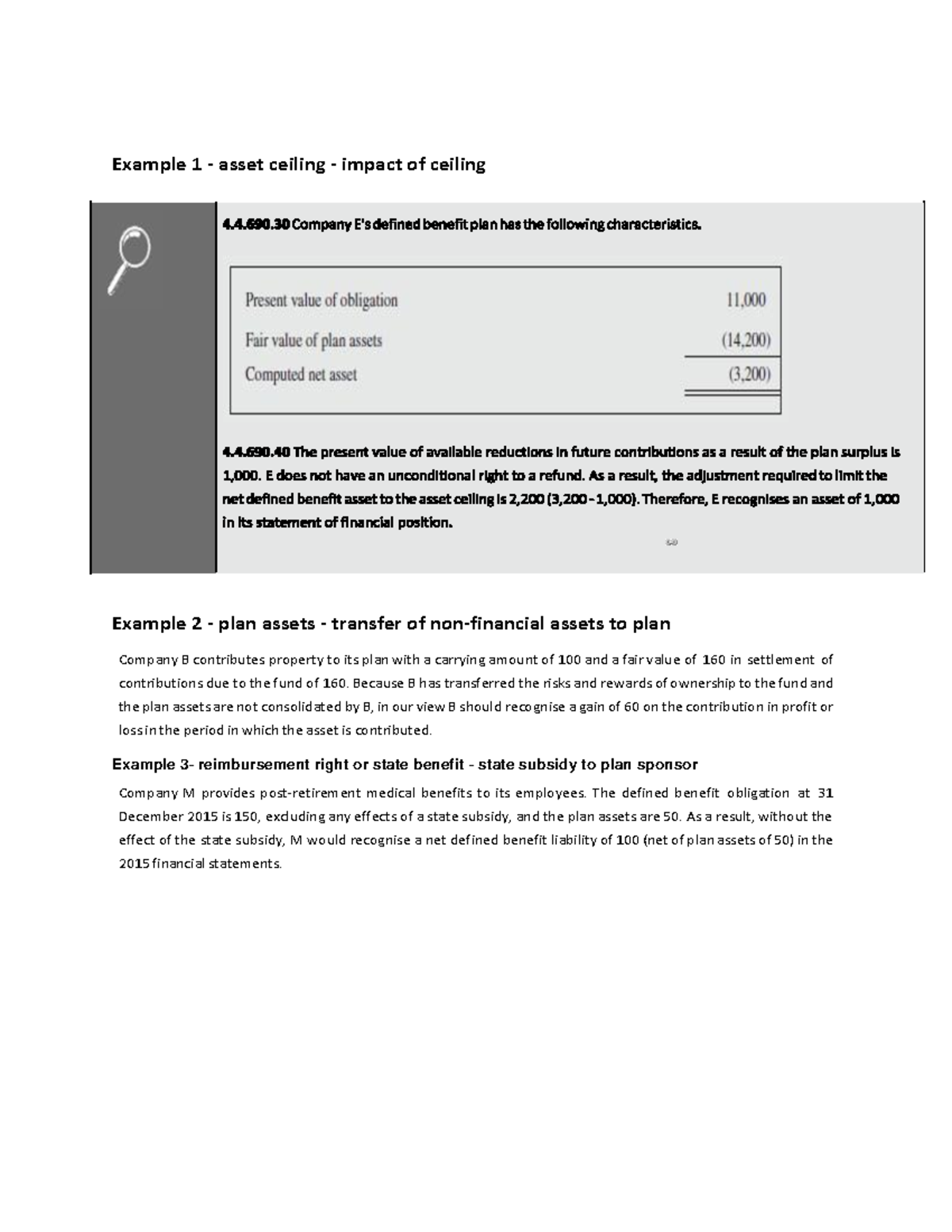 Questions on IAS 19 - ias 19 practice question from icab - Example 1 ...