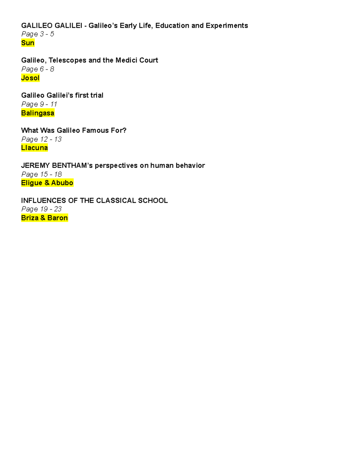 Galileo Galilei - Secondary Education in Math - GALILEO GALILEI ...