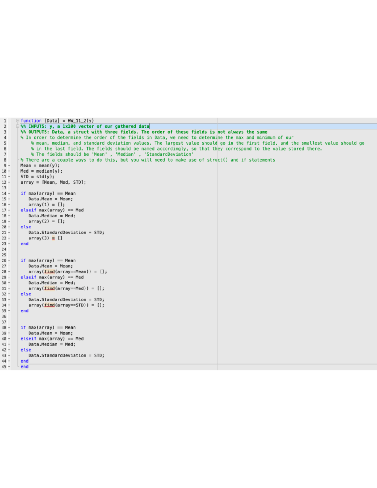 Matlab HW11, problem 2 - ENGR 131 - Studocu
